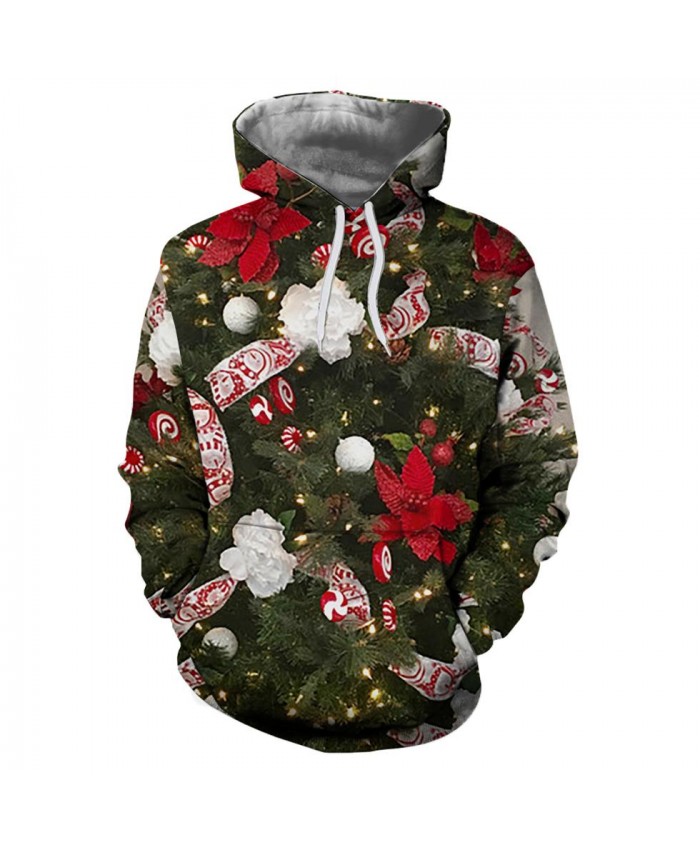 2019 Autumn Winter Christmas Men Women Red 3d Sweatshirts Hoodies Funny